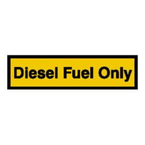 Diesel Fuel Only Sticker