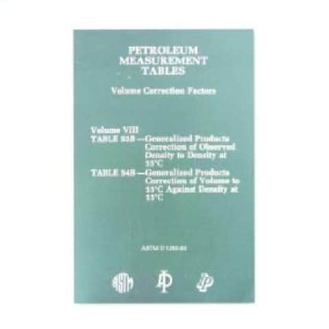 Density Correction Tables